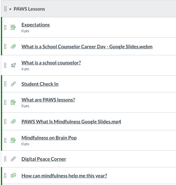 Tour My Canvas Course – Pawsitive School Counselor