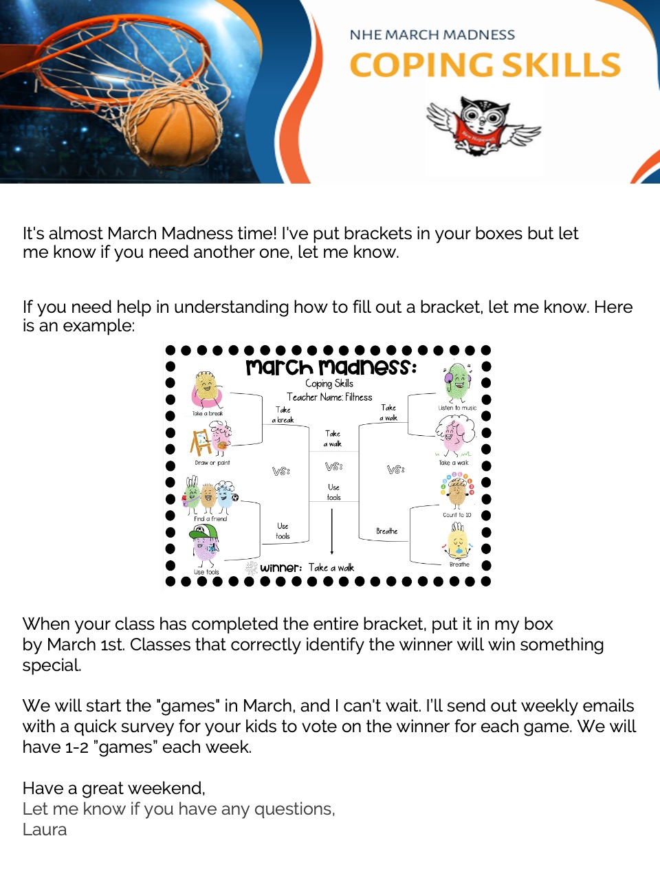 March Madness For Counselors: Career and Coping Skills – Pawsitive ...